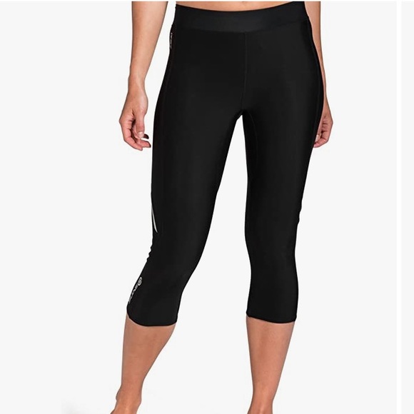 Skin | Pants & Jumpsuits | Skin A20 Black Thermal Compression Crop ...
